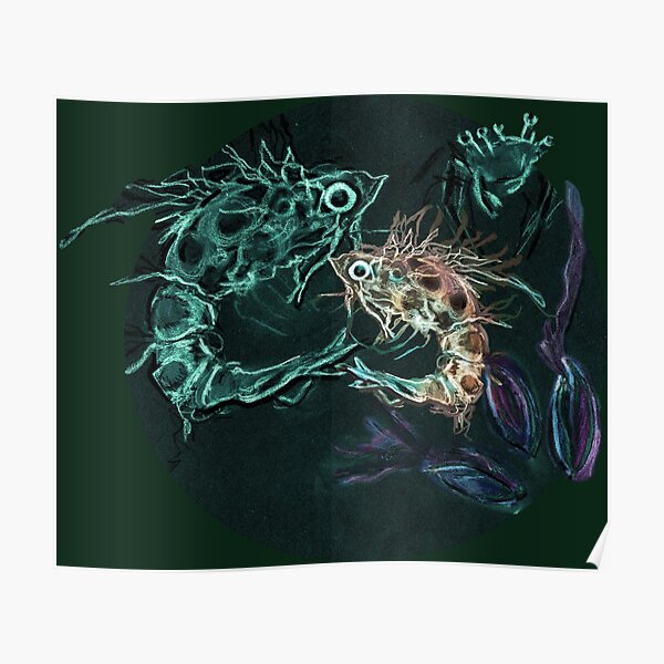 "Deep sea creatures" Poster for Sale by Illustrata | Redbubble
