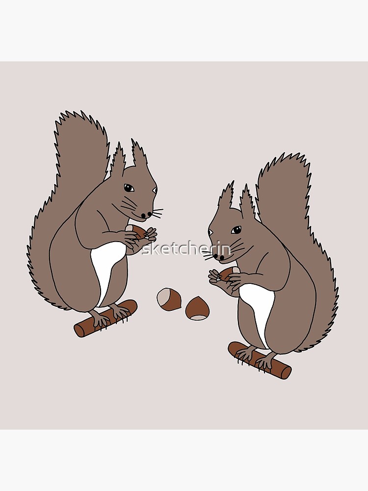 "Eating squirrels" Poster for Sale by sketcherin | Redbubble