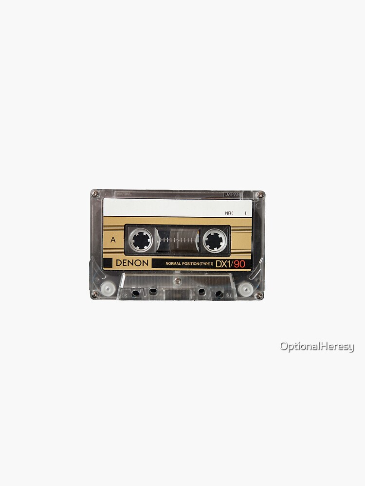 "Denon cassette" Sticker by OptionalHeresy | Redbubble