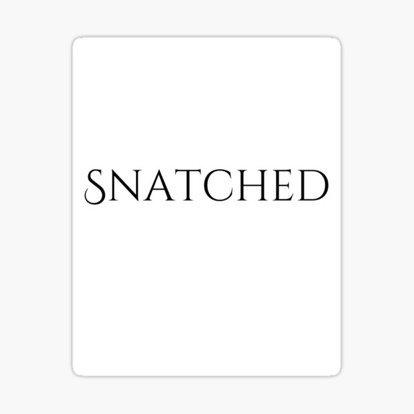 "GEN Z SNATCHED" Sticker by KVAdesign | Redbubble