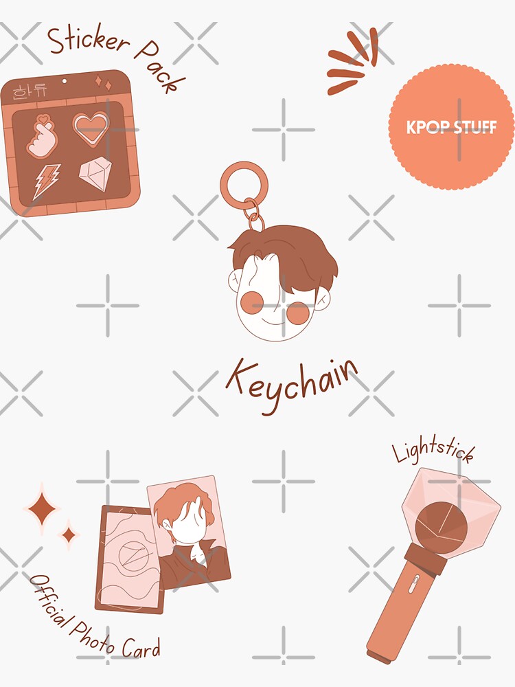 "Kpop Mini Stuff Pack" Sticker by Lorrainemyqueen | Redbubble