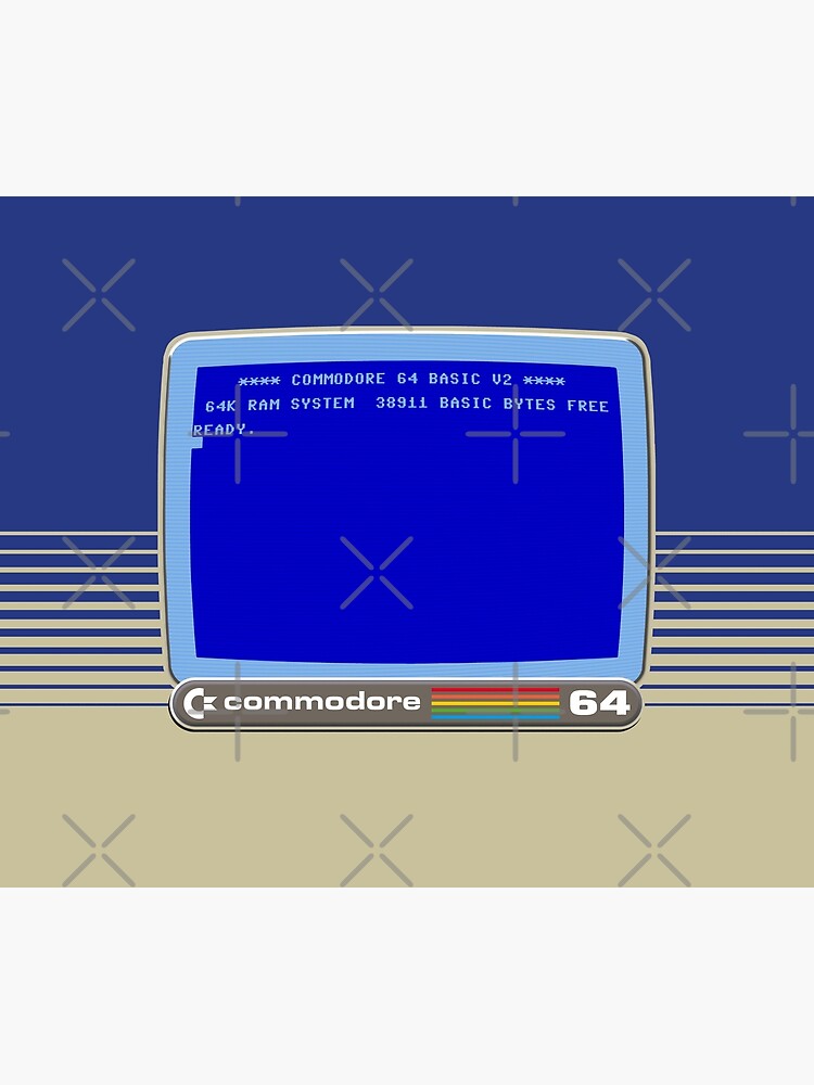 "Home Computer Commodore 64 Boot Screen - Ready - c64 Inspired" Shower ...