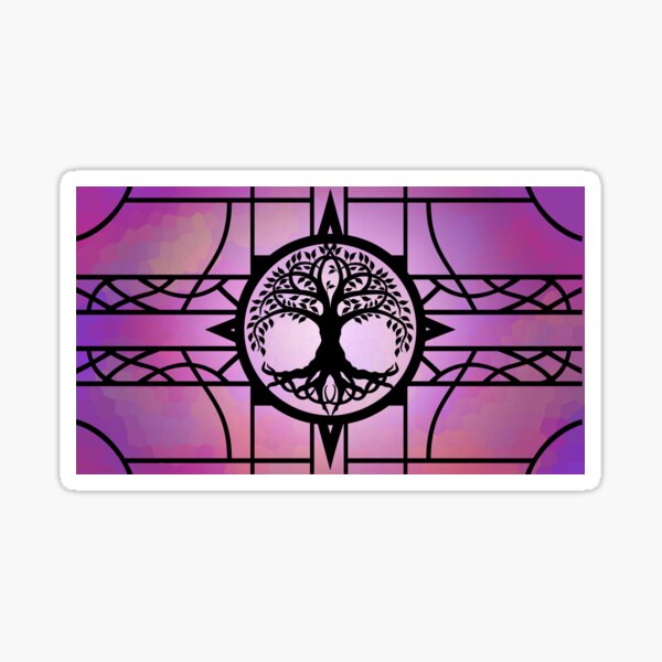 "Tree of Life - Pink" Sticker by TheColorofRain | Redbubble