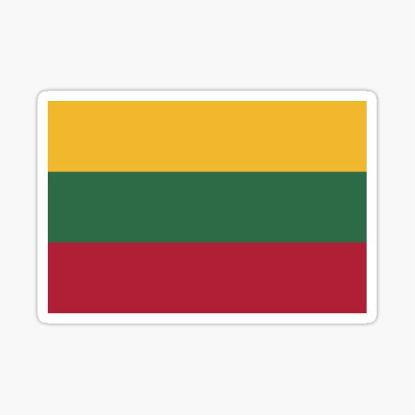 "Lithuania - Lithuanian Flag" Sticker by FlagsWorld | Redbubble
