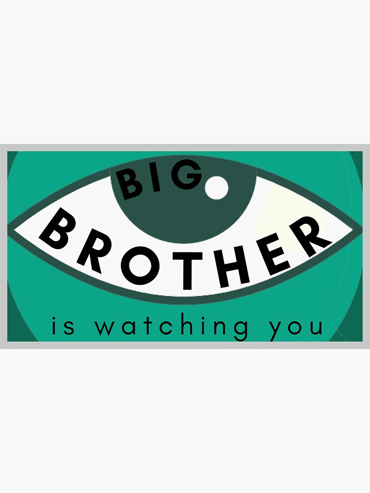 "Big Brother Is Watching You" Sticker by tmilorey | Redbubble