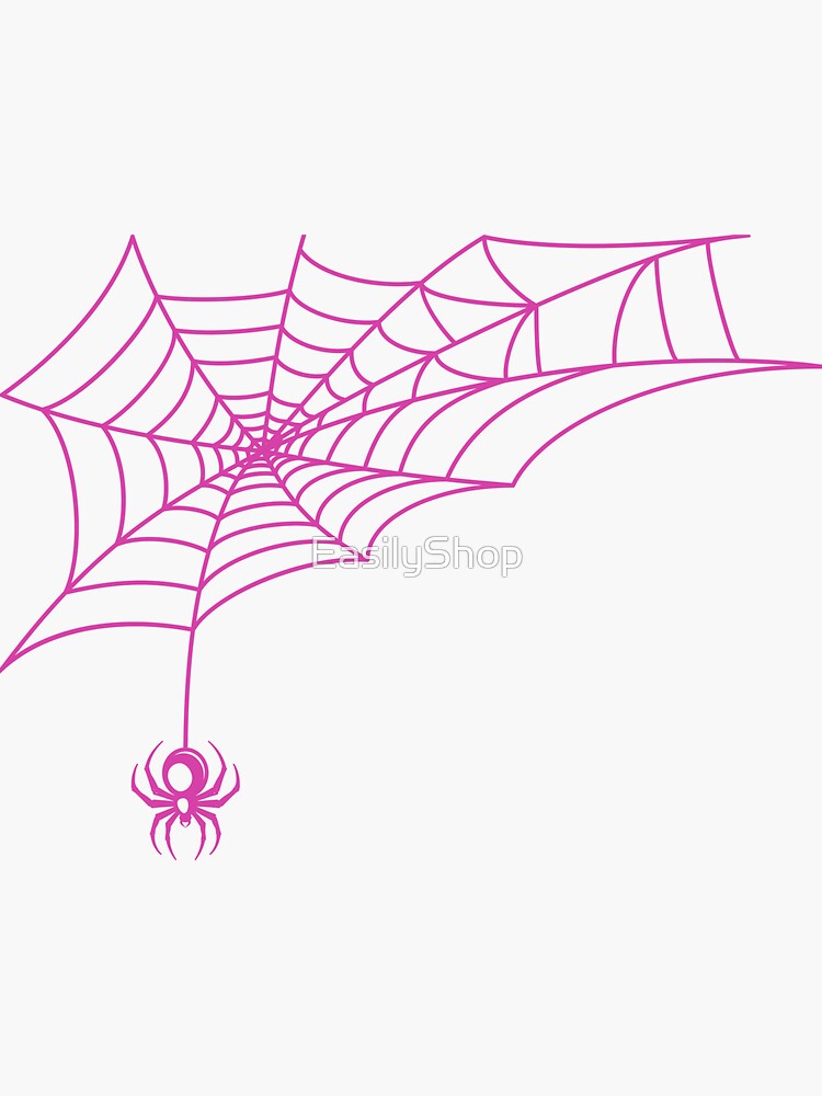 "Spider Symbol (Pink Version)" Sticker by EasilyShop | Redbubble