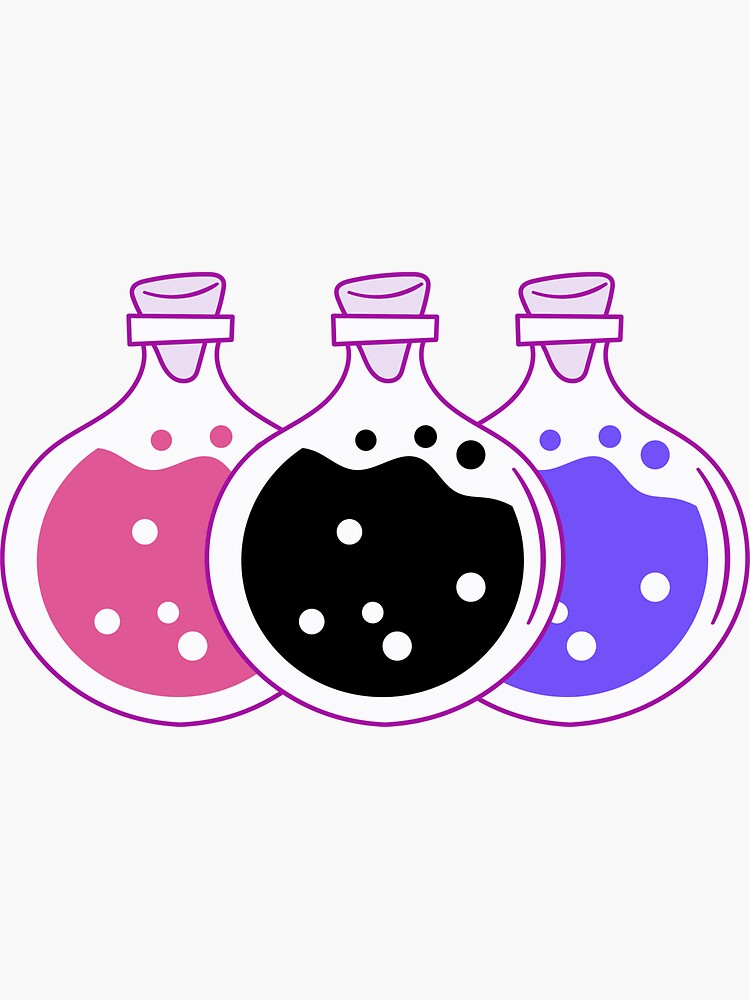 "Subtle Omnisexual Pride Flag, Discreet Omni Witchy Potion Bottles ...