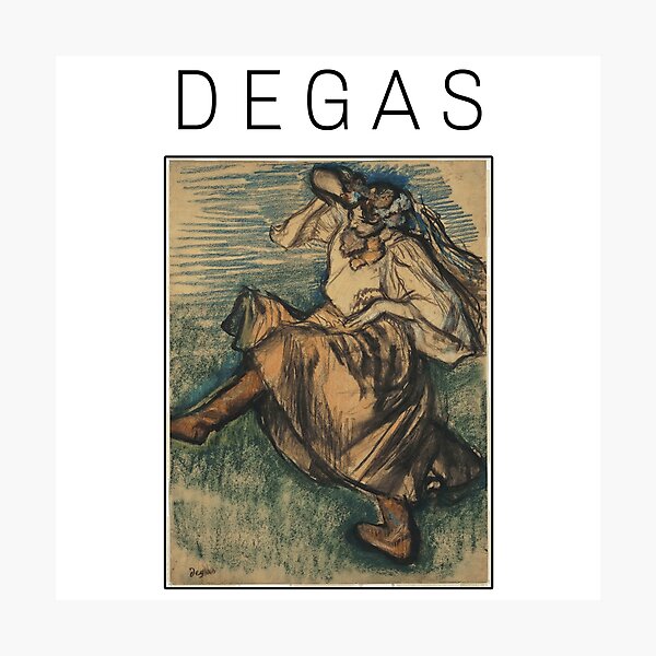 Lámina fotográfica «Edgar Degas, bailarina rusa, bailarina, bailarina gitana, eslava, siglo XIX ...