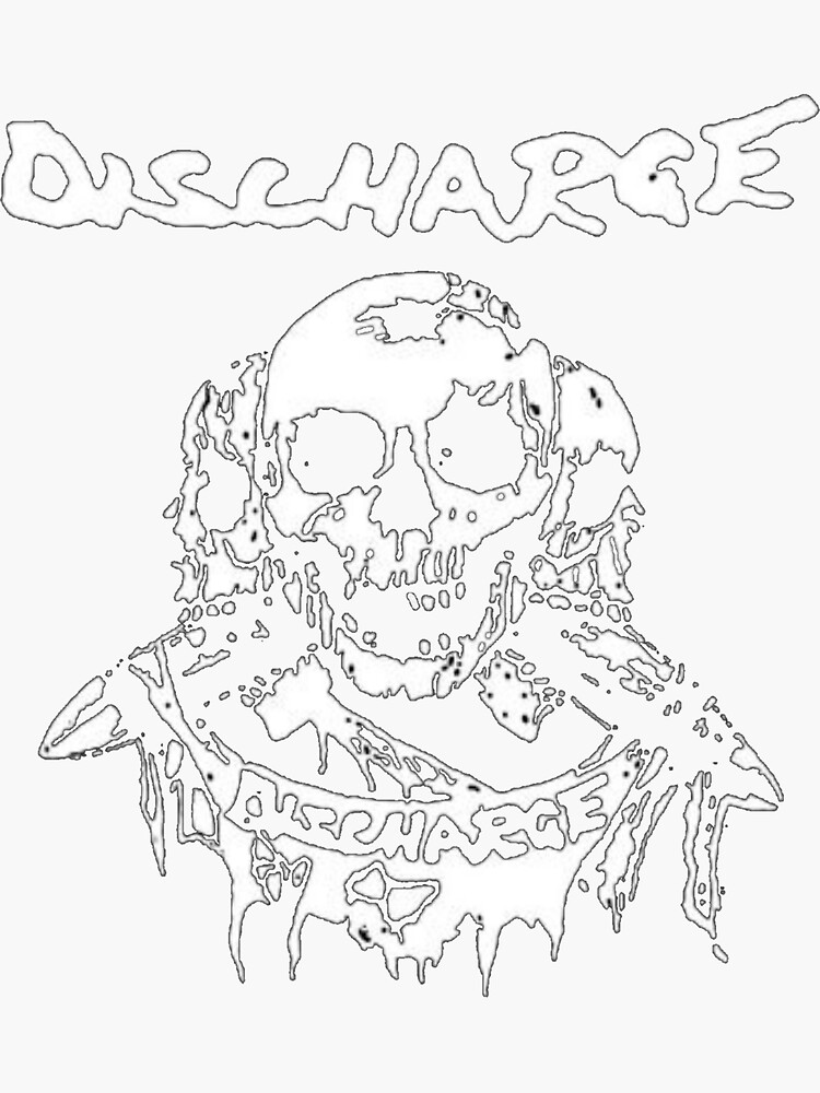 "#discharge band punk " Sticker by cvollerx | Redbubble