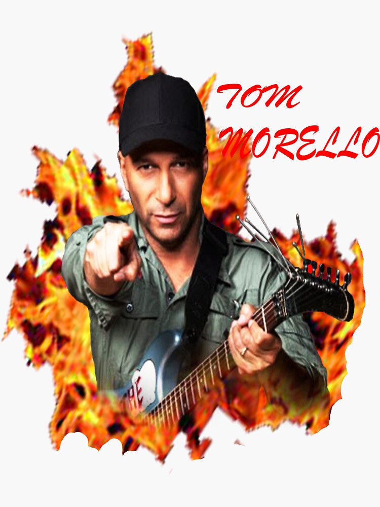 "tom morello" Sticker by mnockbp | Redbubble
