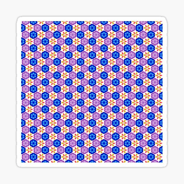 "Multi color Geometric Patterned" Sticker by Patterns-World | Redbubble