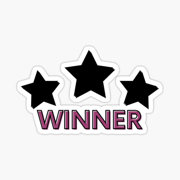 "Winners" Sticker for Sale by elegant20 | Redbubble
