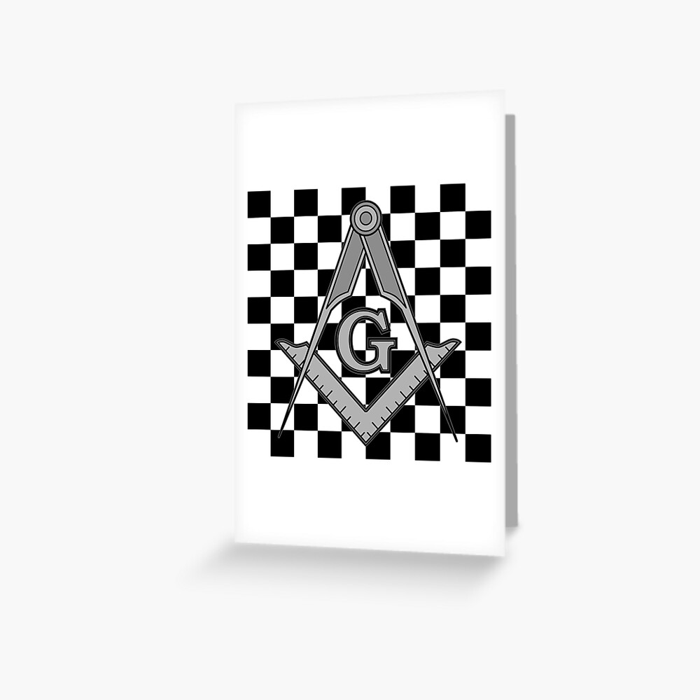 "Freemason Square And Compass Masonic Carpet" Greeting Card by Natalia ...
