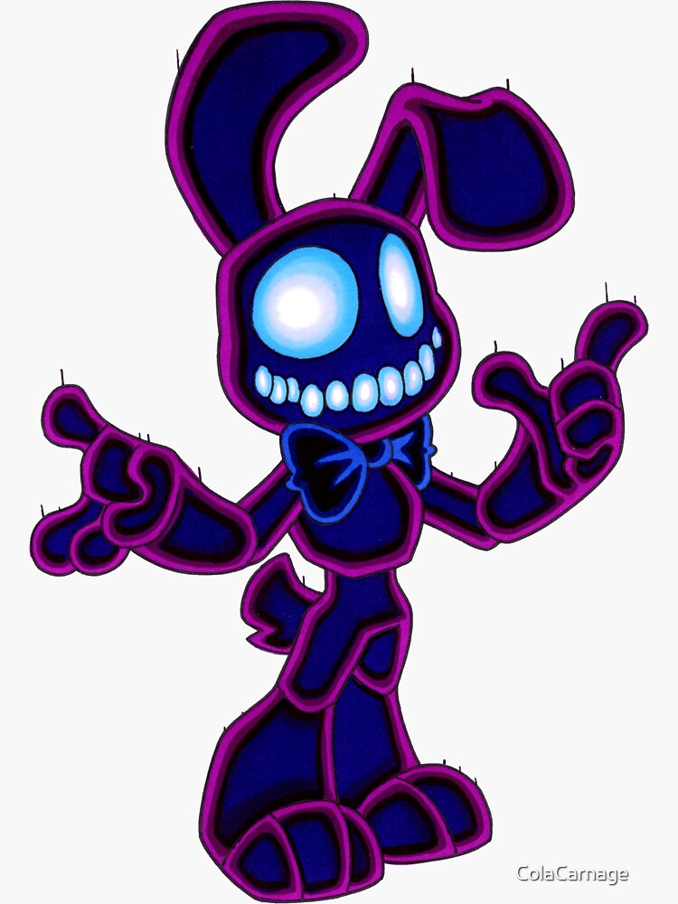 "Shadow Bonnie V2" Sticker by ColaCarnage | Redbubble