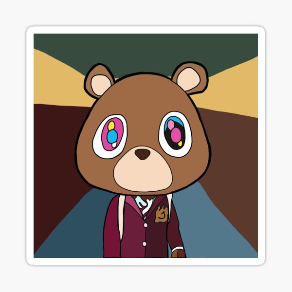 "dropout bear 2" Sticker by GalaCArt | Redbubble