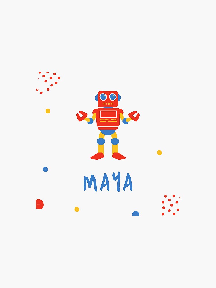 "maya" Sticker for Sale by nawal2001 | Redbubble