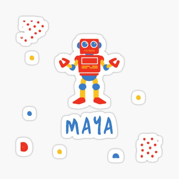 "maya" Sticker for Sale by nawal2001 | Redbubble