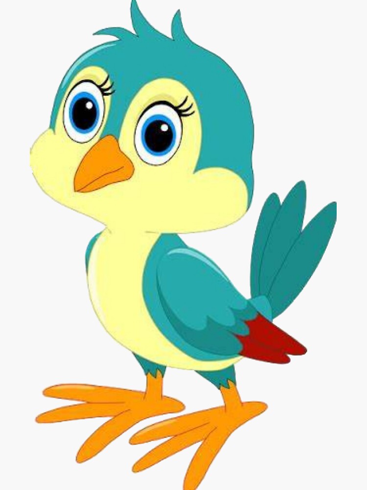 "cute birdy " Sticker for Sale by khadijaelalaoui | Redbubble
