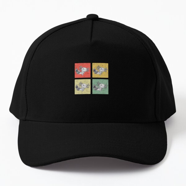 "Axolotl vintage aquaristic amphibian axolotl" Cap by madgrfx | Redbubble