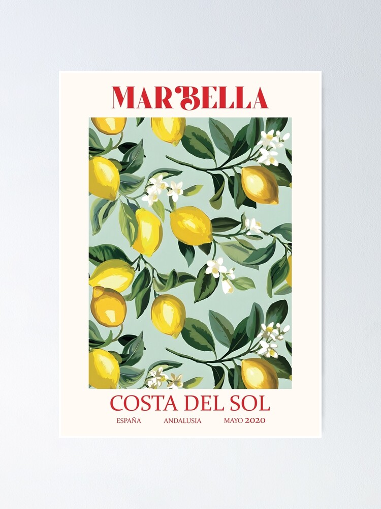 "Marbella Costa Del Sol Poster" Poster for Sale by Artone369 | Redbubble