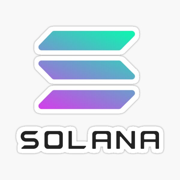"Solana" Sticker for Sale by The-Metaverse | Redbubble