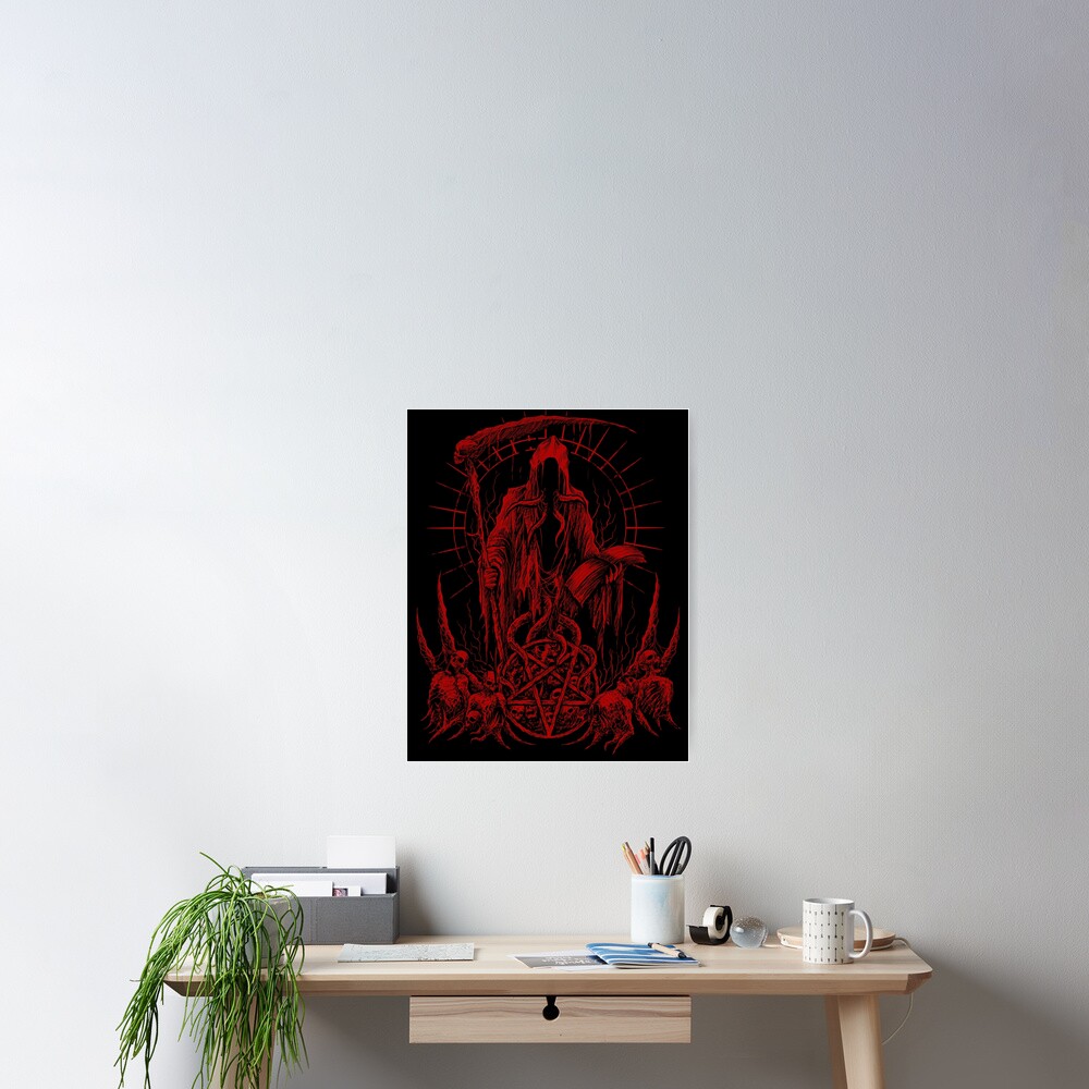 "Demonic Grim Reaper" Poster for Sale by MedievalWear | Redbubble