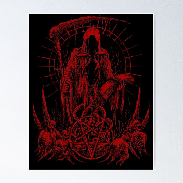 "Demonic Grim Reaper" Poster for Sale by MedievalWear | Redbubble