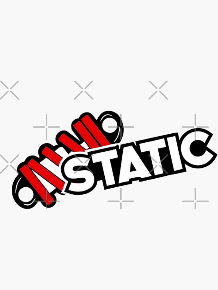 "STATIC STANCE" Sticker by Racingdecals | Redbubble