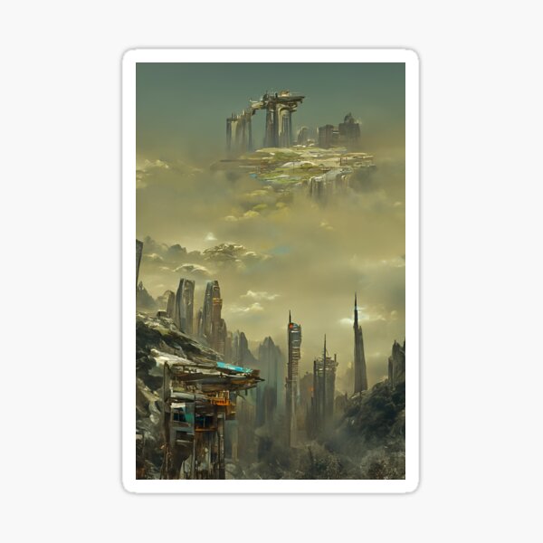 "Desolate Civilisation: 1A" Sticker by T-draw | Redbubble