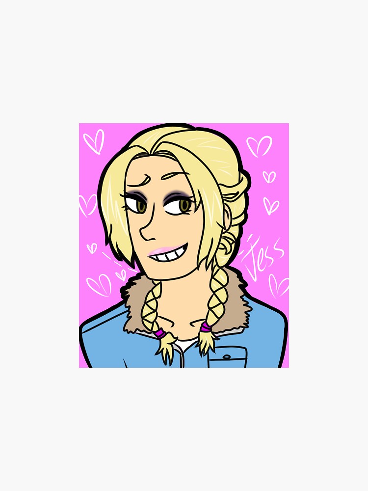 "Jessica" Sticker for Sale by sunzumaki | Redbubble