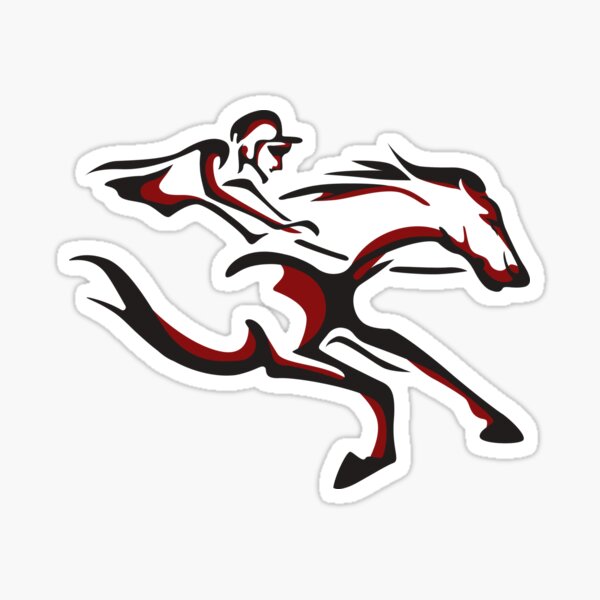 "Horse riding " Sticker by VIKRANT07 | Redbubble