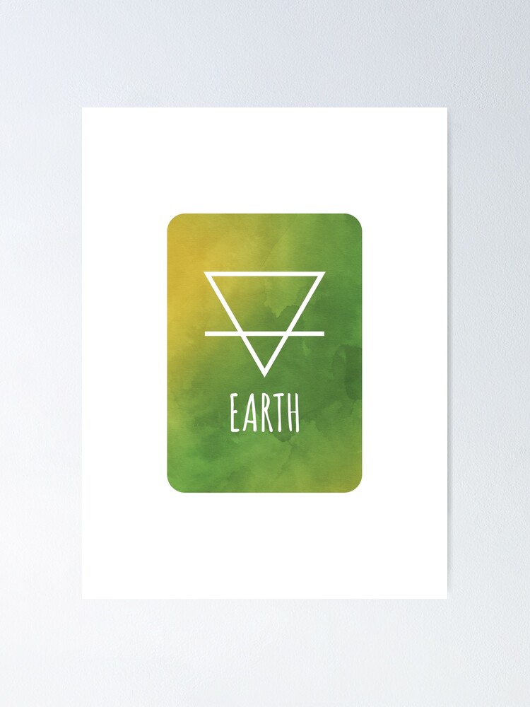 Póster «símbolo del elemento tierra» de SweetLog | Redbubble
