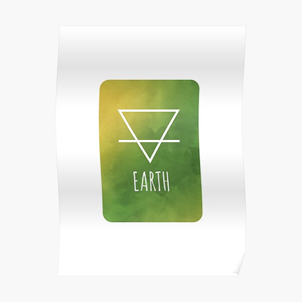 Póster «símbolo del elemento tierra» de SweetLog | Redbubble