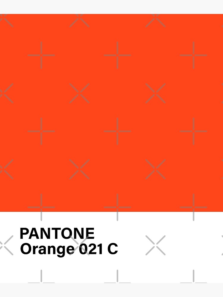 "pantone Orange 021 C" Mounted Print for Sale by princessmi-com | Redbubble