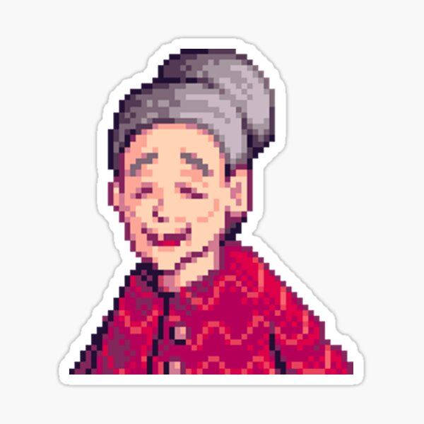 "Stardew Valley - Evelyn Sticker" Sticker by JudgementPic | Redbubble