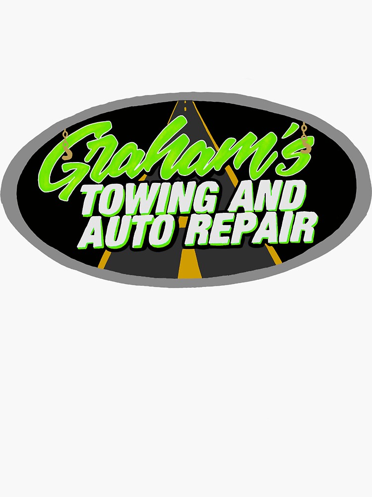 "Towing sticker" Sticker for Sale by abbychelle03 | Redbubble