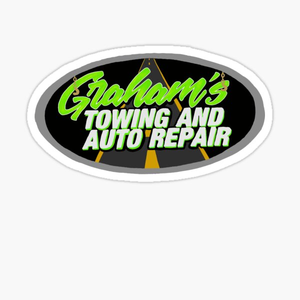 "Towing sticker" Sticker for Sale by abbychelle03 | Redbubble