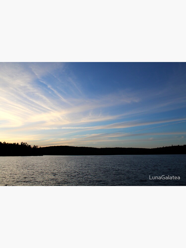 "Light and Dark on Lake Colby" Sticker by LunaGalatea | Redbubble