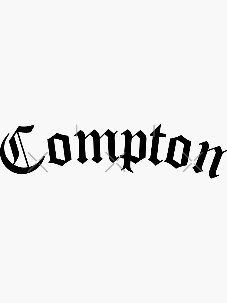 "Compton LA California Los Angeles Classic" Sticker for Sale by The1Tee ...
