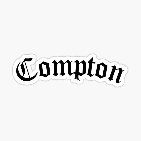 "Compton LA California Los Angeles Classic" Sticker for Sale by The1Tee ...