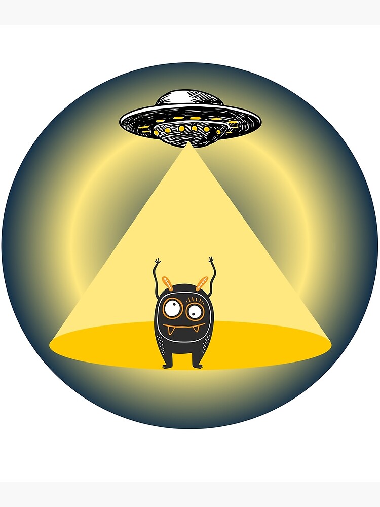 "funny-monster-hand-drawn-doodle fall from space ship,funny Alien ...