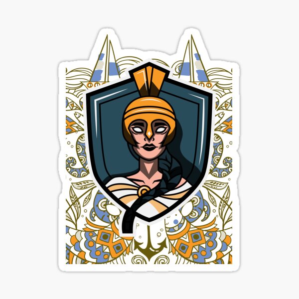 "Vikings - female warrior" Sticker by thuphan | Redbubble