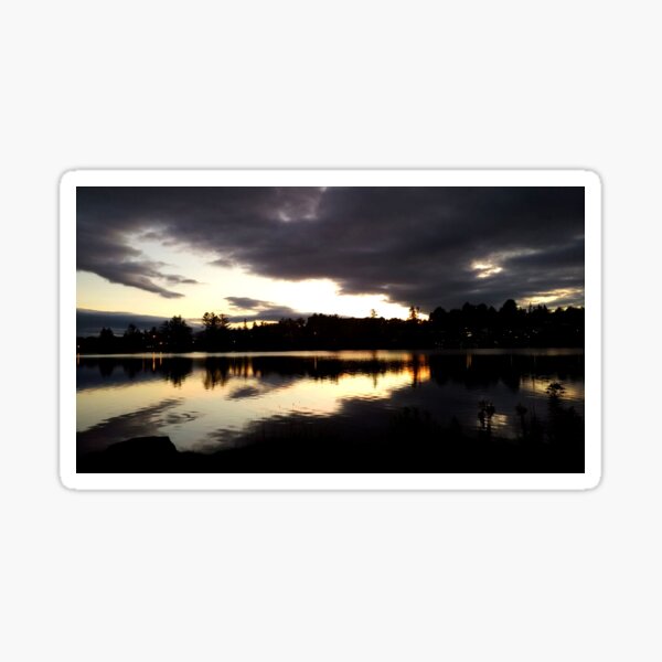 "Sunset on Mirror Lake" Sticker by LunaGalatea | Redbubble