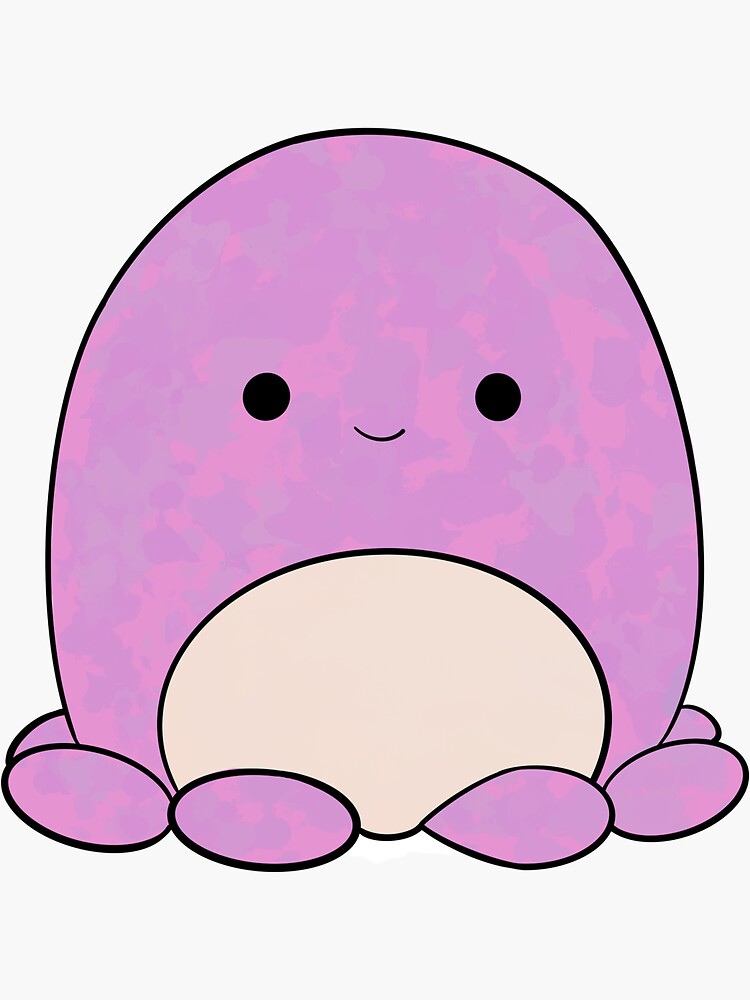 "Squishmallow Purple Octopus" Sticker by toadsforall | Redbubble