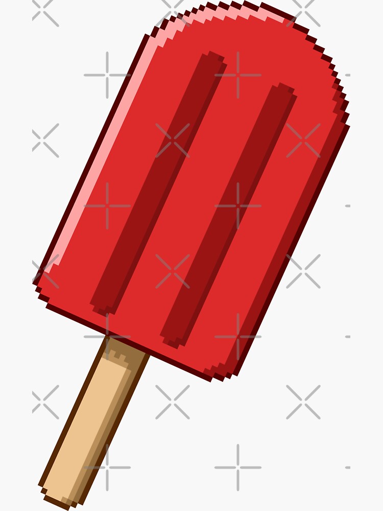 "retro popsicle pixel art" Sticker by studiodenny | Redbubble