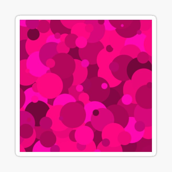 "Pink bubbles" Sticker by Textures4all | Redbubble
