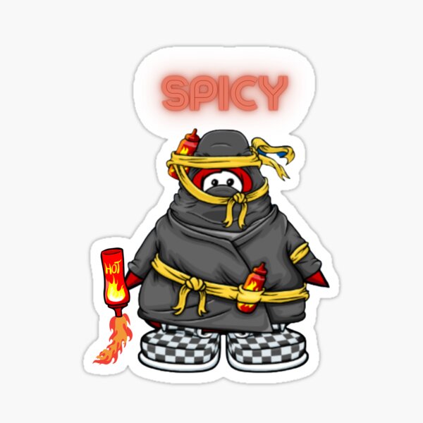 "Spicy Ninja Penguin" Sticker by Pizzacrust6 | Redbubble