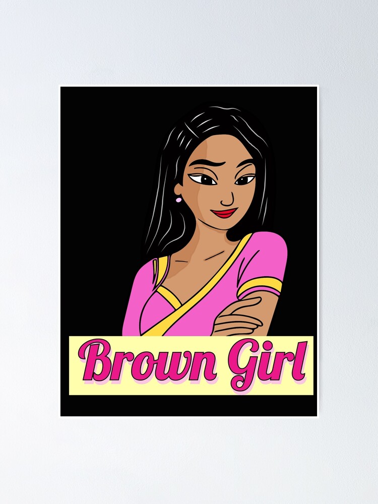 "Desi Lady Sticker | Brown Girl Sticker" Poster for Sale by AD-Designs2 ...
