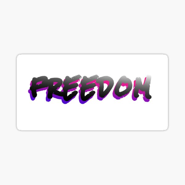 "Freedom pink and purple" Sticker by Abbi-02 | Redbubble
