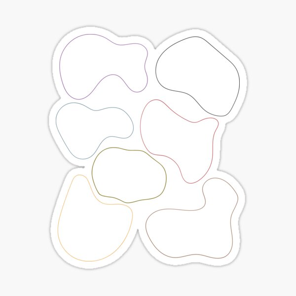 "lines shape pattern" Sticker for Sale by Haniashosa | Redbubble